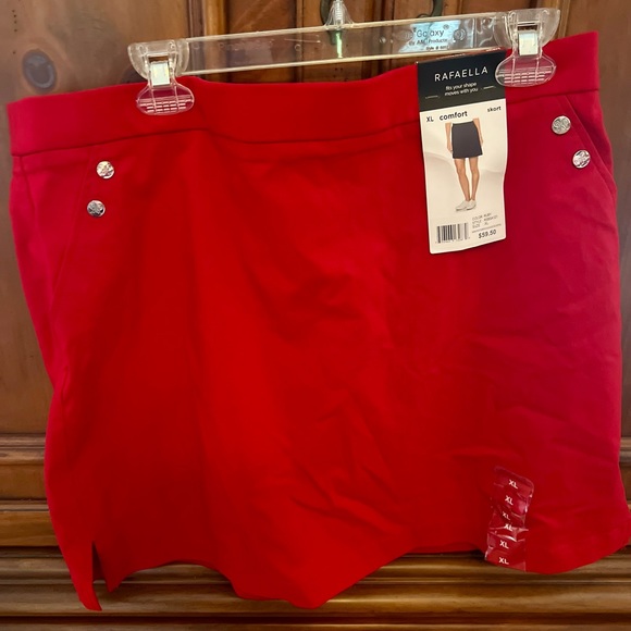 Rafaella | Skirts | Nwt Skort With Metal Embellishment Pockets | Poshmark